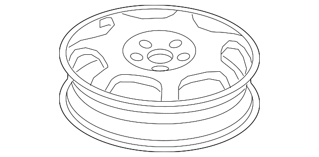2016-2018 Ford Edge Wheel, Alloy GT4Z-1007-C | QuirkParts
