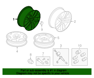 2015-2016 Ford Edge Wheel, Alloy FT4Z-1007-C | TascaParts.com