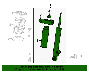 2014-2020 Chevrolet Impala Shock Absorber 84682962 GM | GMPartsDirect.com