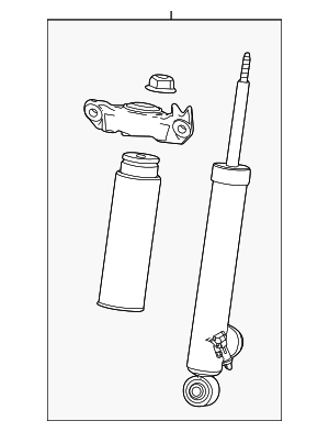 2014-2020 Chevrolet Impala Rear Passenger Side Shock Absorber with ...