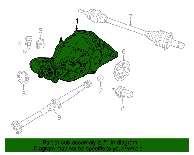 53010813AD - Axle Housing - 2018-2023 Mopar | Mopar Parts Canada