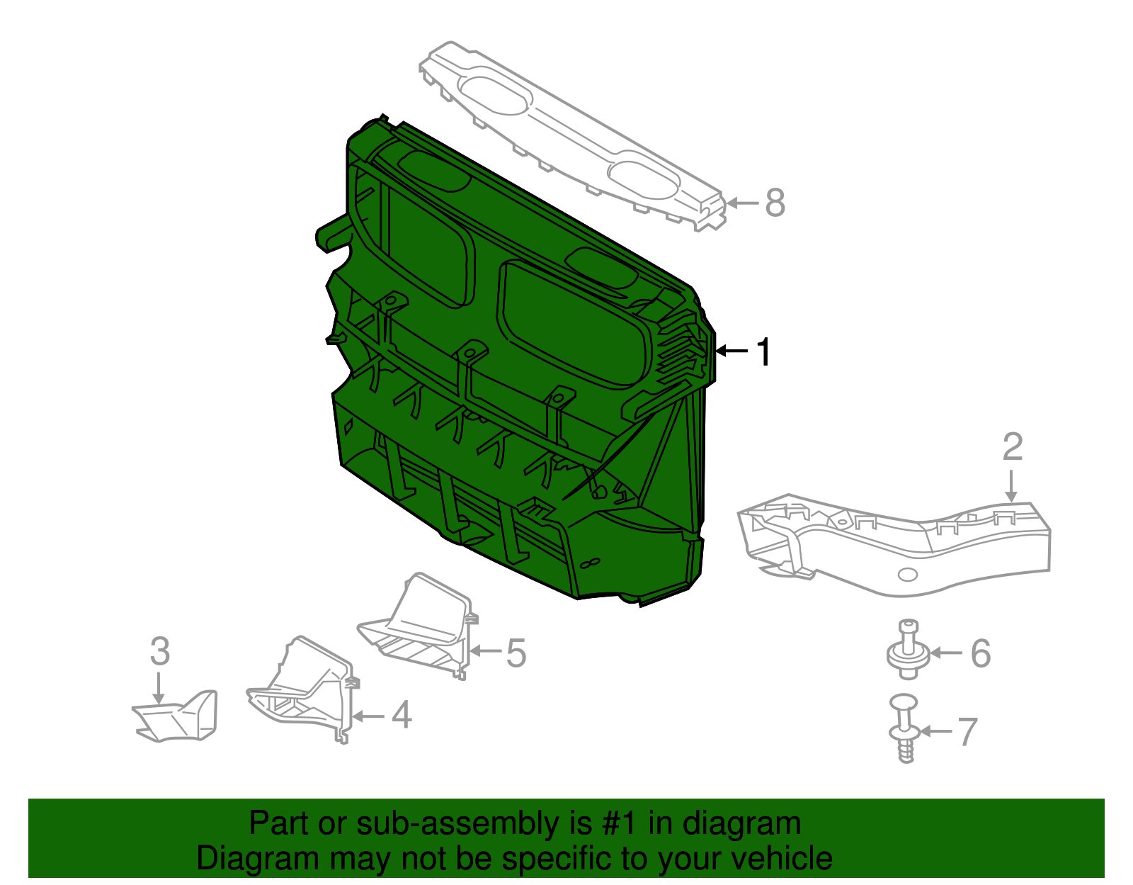 2014-2019 BMW Air Duct 51-64-8-055-208 | BMWPartsDirect.com