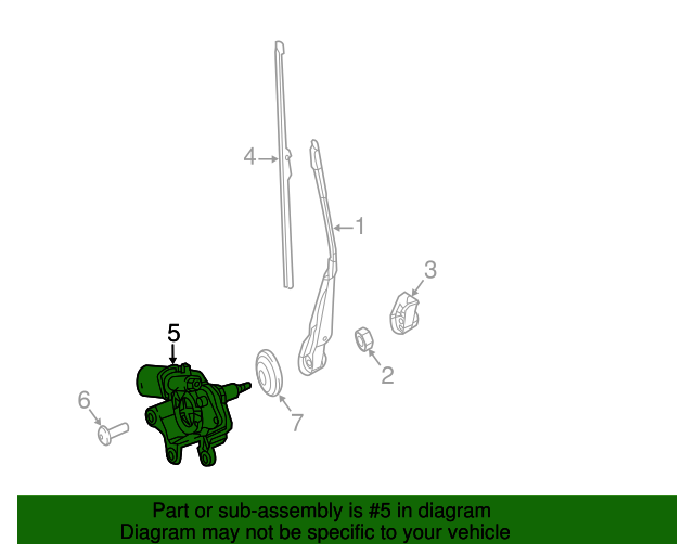447-906-15-00 - Wiper Motor 2016-2023 Mercedes-Benz Metris | Mercedes ...