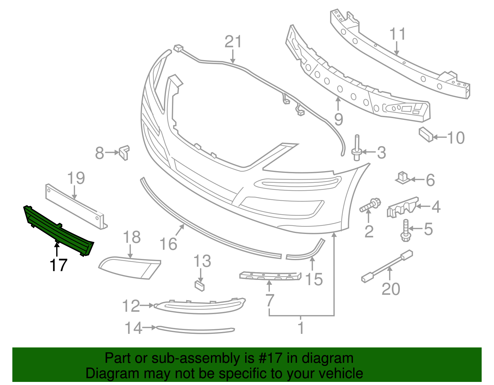 Hyundai - 86560-3N000-DS - Lower Grille - 2011-2013 Hyundai Equus | OEM ...