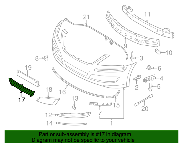 2011-2013 Hyundai Equus Lower Grille 86560-3N000 | QuirkParts