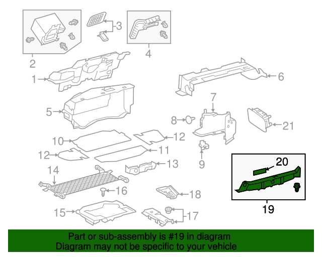 58387-50040-C0 - Rear Panel Trim - 2018-2021 Lexus | MyLexusParts