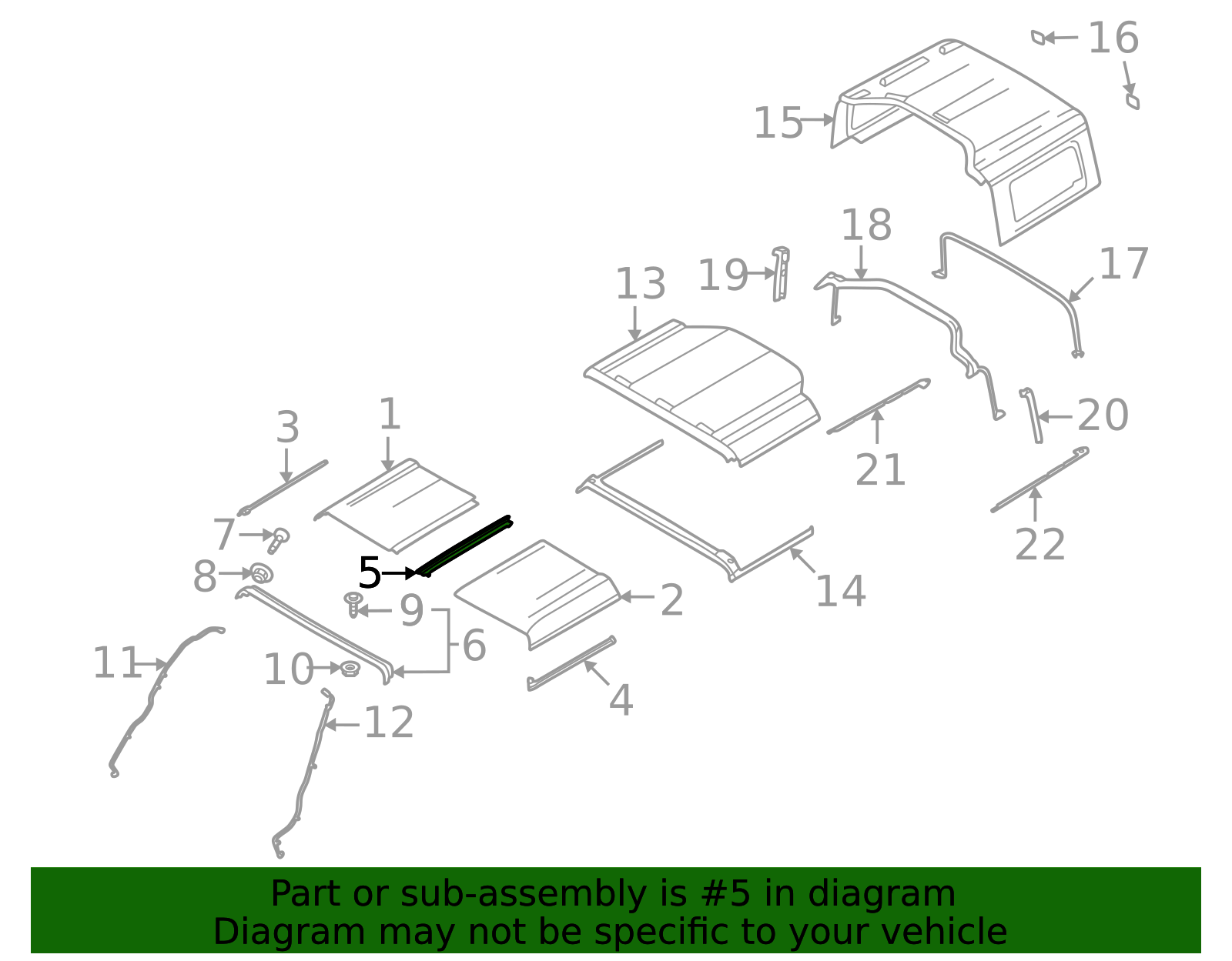 2021-2024 Ford Bronco Inner Weather-Strip M2DZ-78503A22-B | Awesome Parts