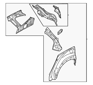 2020-2022 Subaru Outback Inner Panel Assembly 51510AN00A9P | QuirkParts