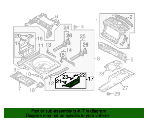 41-14-7-111-221 - Floor Extension - 2004-2010 BMW | BMW Parts Exchange