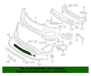 2013-2016 Hyundai Santa Fe Grille 86561-B8100 | AutoNationParts.com