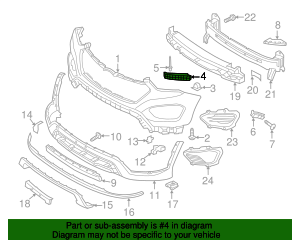 2013-2016 Hyundai Santa Fe Outer Bracket 86528-B8000 | HyundaiParts.Online