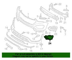 86564-B8100 - Fog Light Trim 2013-2016 Hyundai Santa Fe ...