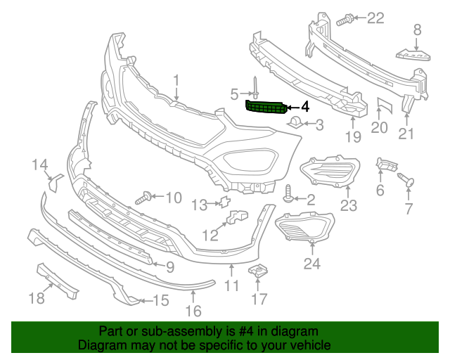 2013-2016 Hyundai Santa Fe Outer Bracket 86527-B8000 | OEM Parts Online
