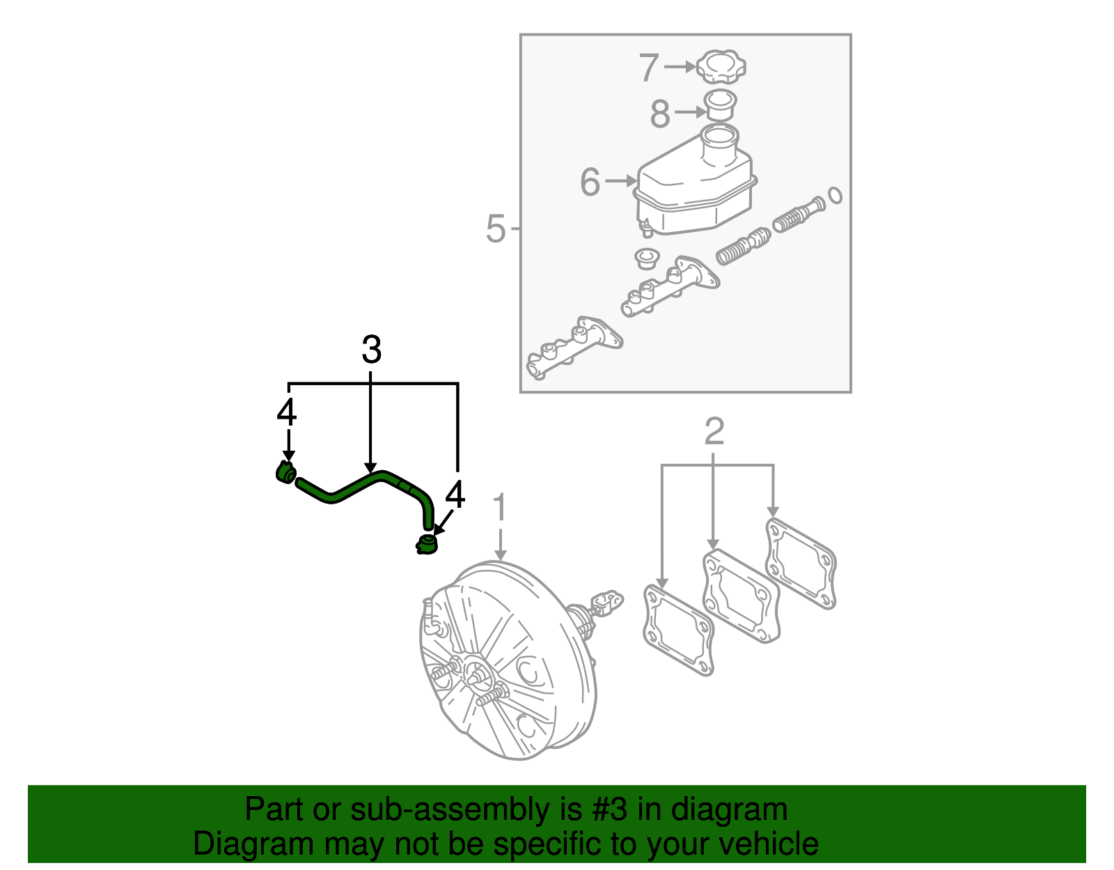 2001-2008 Hyundai Vacuum Hose 59130-2D300 | Hyundai OEM Parts Superstore