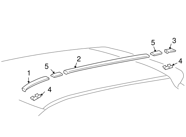 75551-0E010 - Drip Molding - 2004-2009 Lexus | MyLexusParts