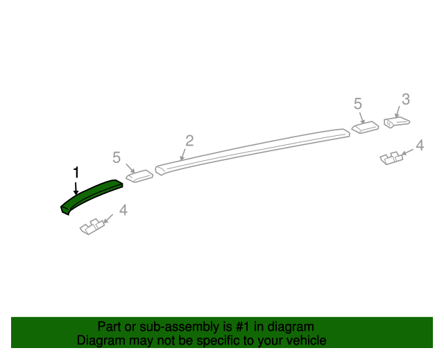75551-0E010 - Drip Molding - 2004-2009 Lexus | MyLexusParts