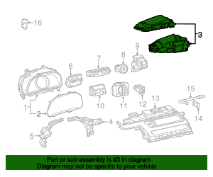 2021 Lexus LC500 Head-Up Display 83108-11350 | OEM Parts Online