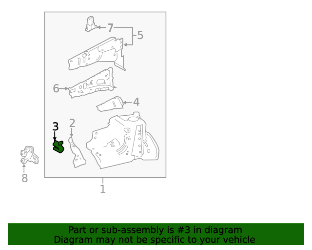 OEM Toyota Fender Apron Extension For 2013-2018 Toyota RAV4 - Part ...