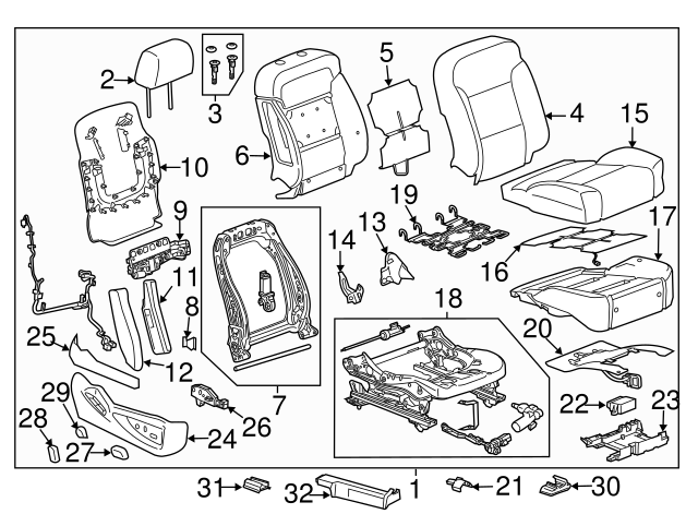 2014-2020 GM Knob 22898994 | TascaParts.com