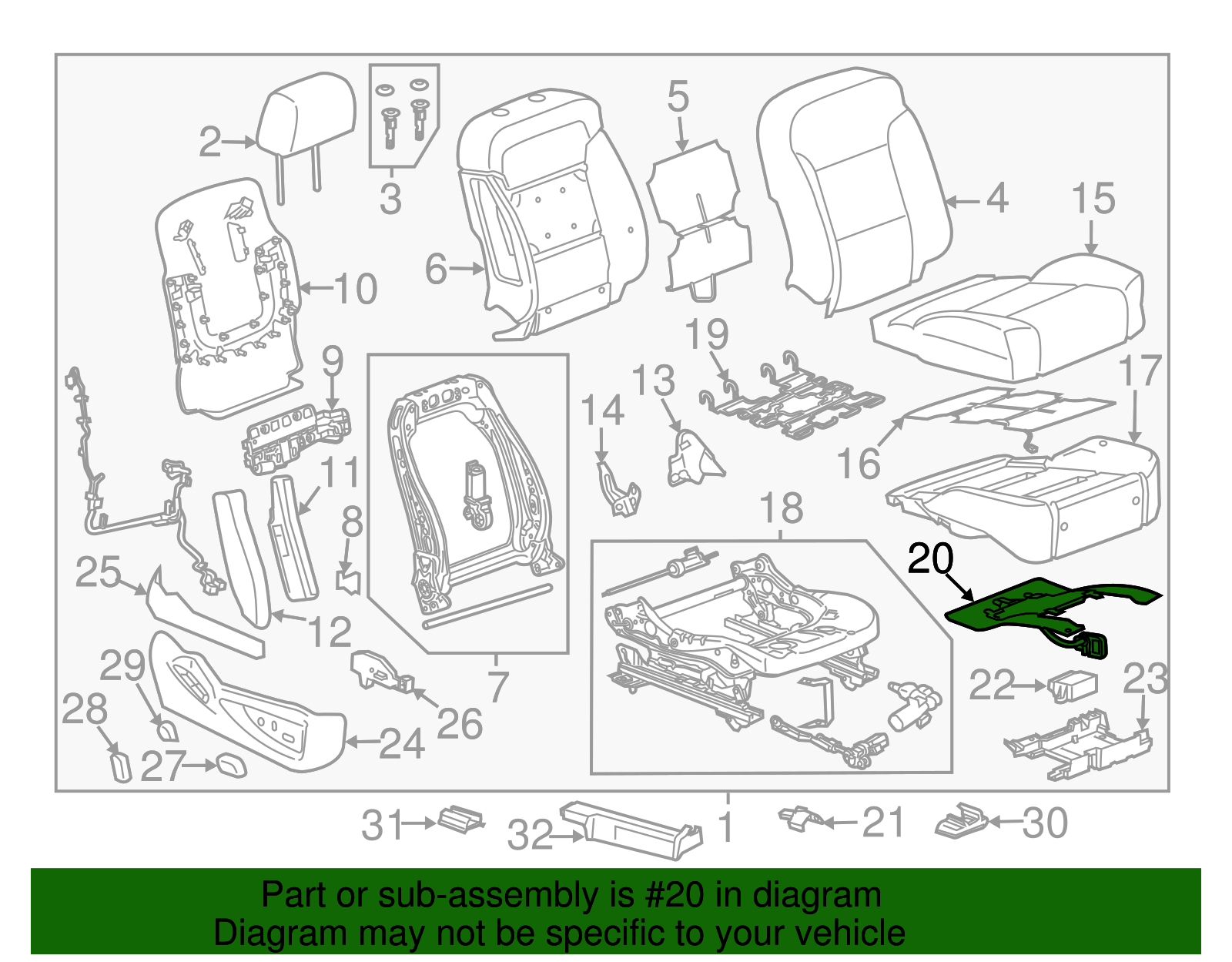 2015-2020 GM Occupant Sensor 84381561 GM | GMPartsDirect.com