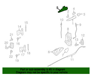 2014-2017 Chevrolet Handle Base 13583445 | GMPartsDirect.com