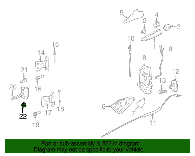 2012-2024 GM Multi-Purpose Nut 11609716 GM | GMPartsDirect.com