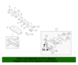 2002-2003 Kia Sedona Knob Cap - Driver's Side (LH) 1K53C-61B01 ...