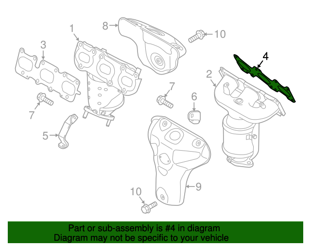 28521-3C702 - Manifold Gasket 2006-2024 Kia | Kia.Parts Store
