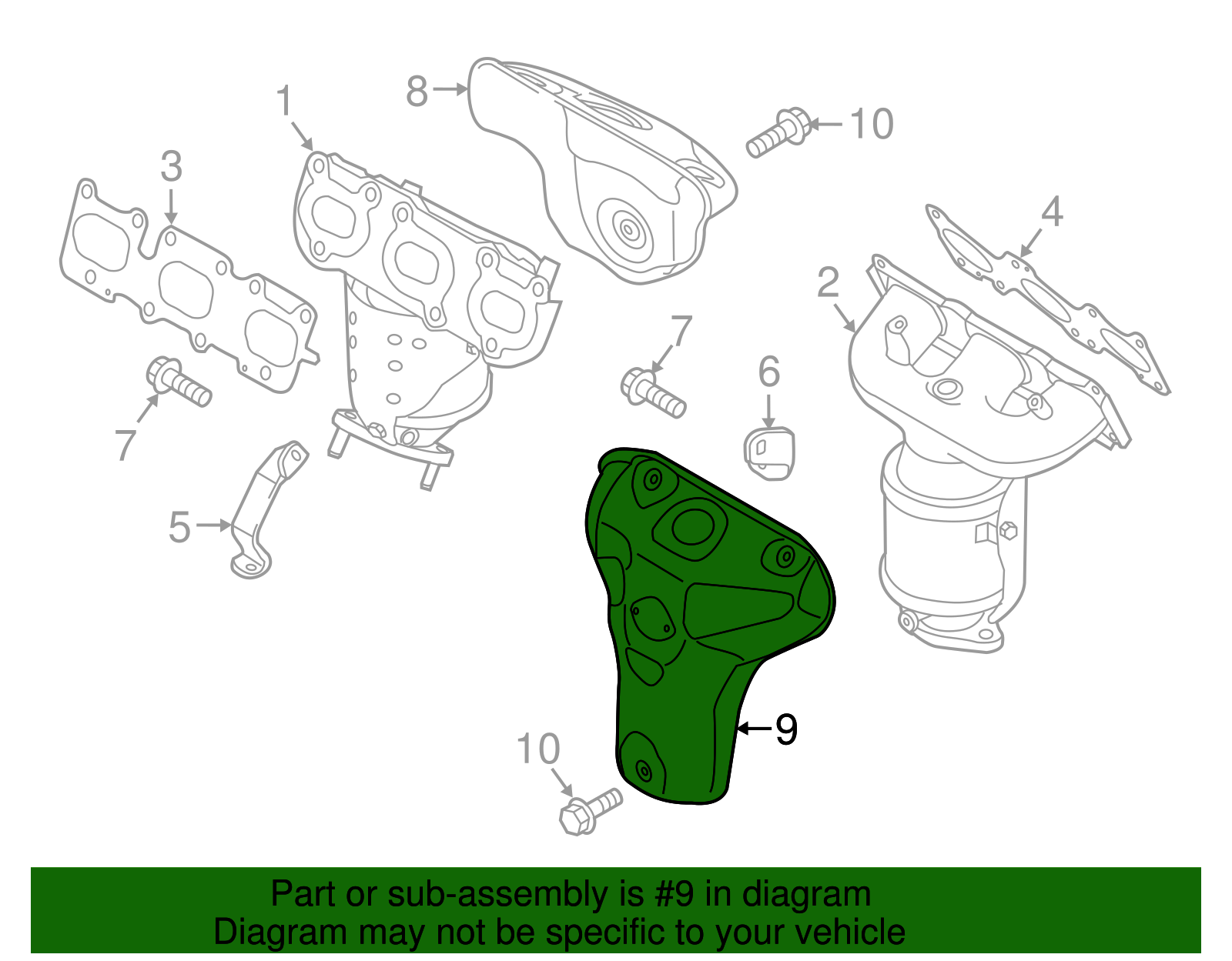 28525-3C730 - Heat Shield 2011-2024 Kia | Kia.Parts Store