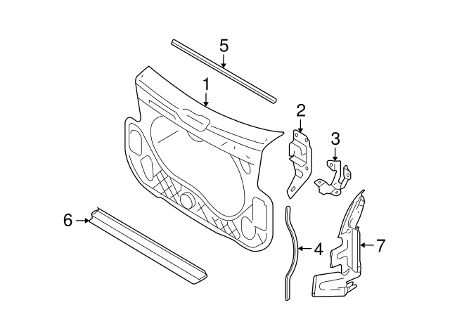 2005-2011 Audi Radiator Support 4F0-805-594-D | OEM Parts Online