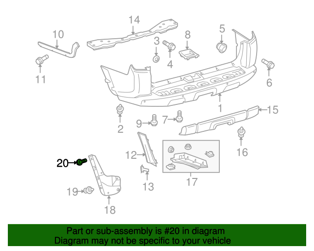 Toyota Mud Guard Screw 90159-60603 | ToyotaPartsExpress