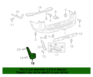 76626-35250 - Mud Flap (Left, Rear) 2014-2023 Toyota 4Runner | Longo ...