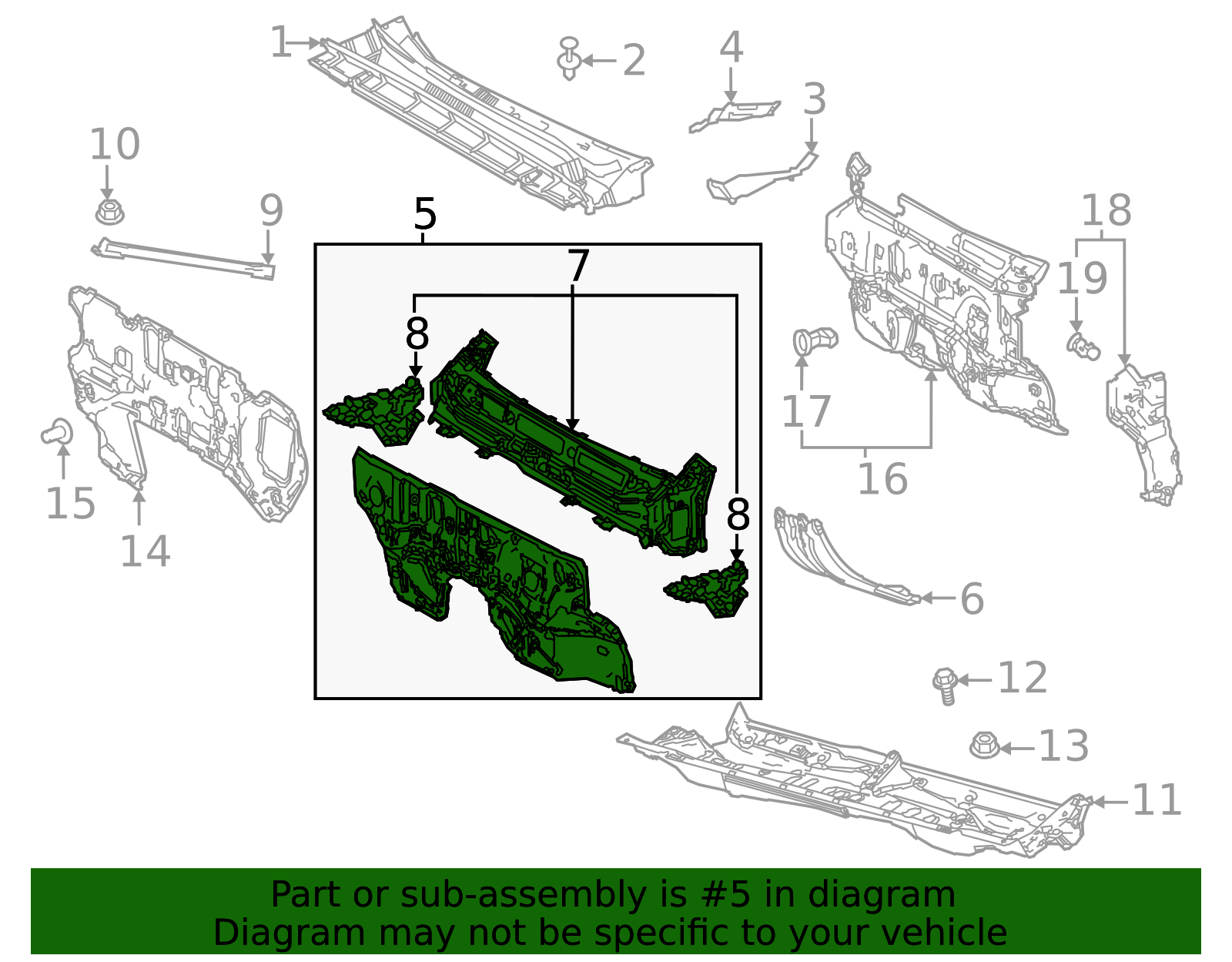 55101-0E902 - High-Quality Firewall for 2020-2022 Toyota Highlander ...