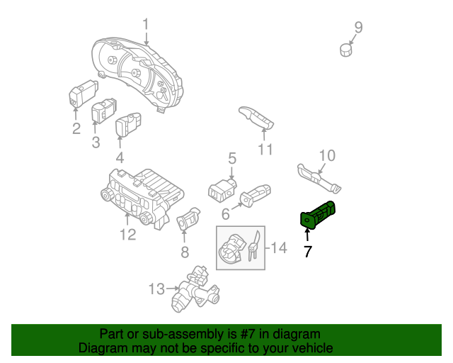 93720-4D050-VA - Defroster Switch - 2007 2008 Hyundai Entourage | World ...