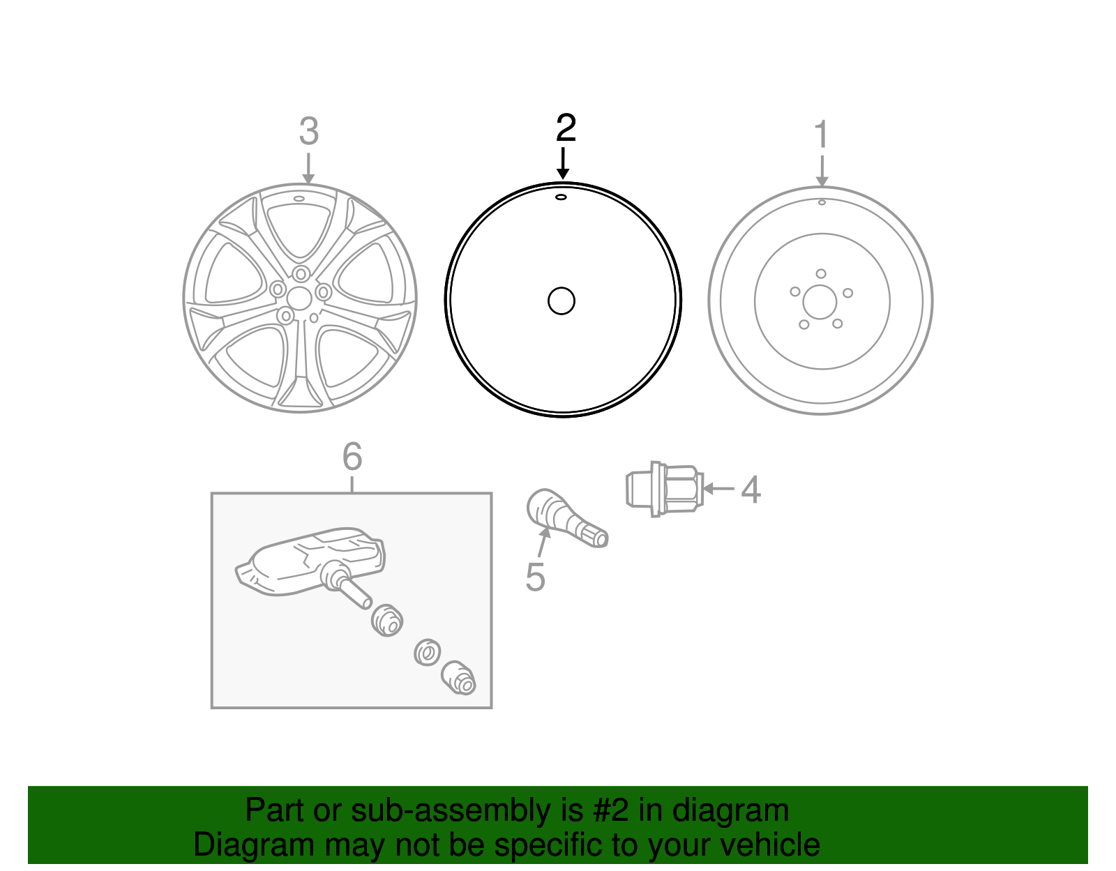 2013-2015 Toyota Venza Wheel Alloy 19 42611-0T040 | Toyota Parts Center