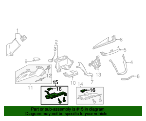 2014-2016 Cadillac ELR Jet Black Driver Side Instrument Panel Lower ...