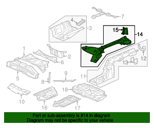 65540-SZT-A00ZZ - Upper Stiffener 2011-2016 Honda CR-Z | Honda Parts Online