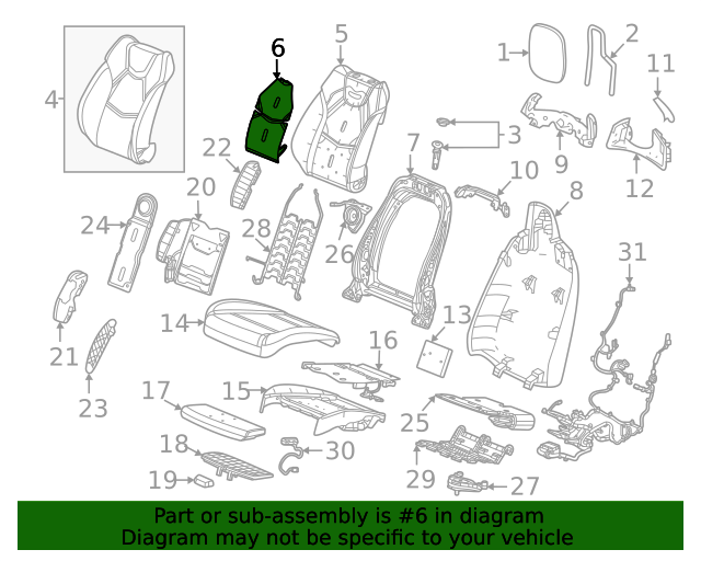 2022-2024 Cadillac CT4 F Heater 84894693 GM | GMPartsDirect.com