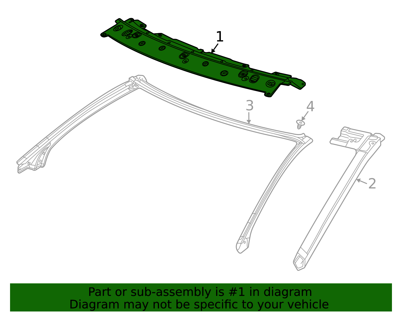 84766999 - Roof Front Header Panel 2020-2025 Chevrolet Corvette | Big 3 ...