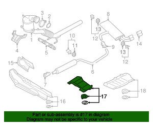 5Q0-825-729 - Heat Shield 2015-2018 Audi | Audi OEM Parts