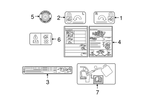 Genuine OEM Ford Part - Fuel Label AU5Z-9A095-D | Genuine OEM Ford ...
