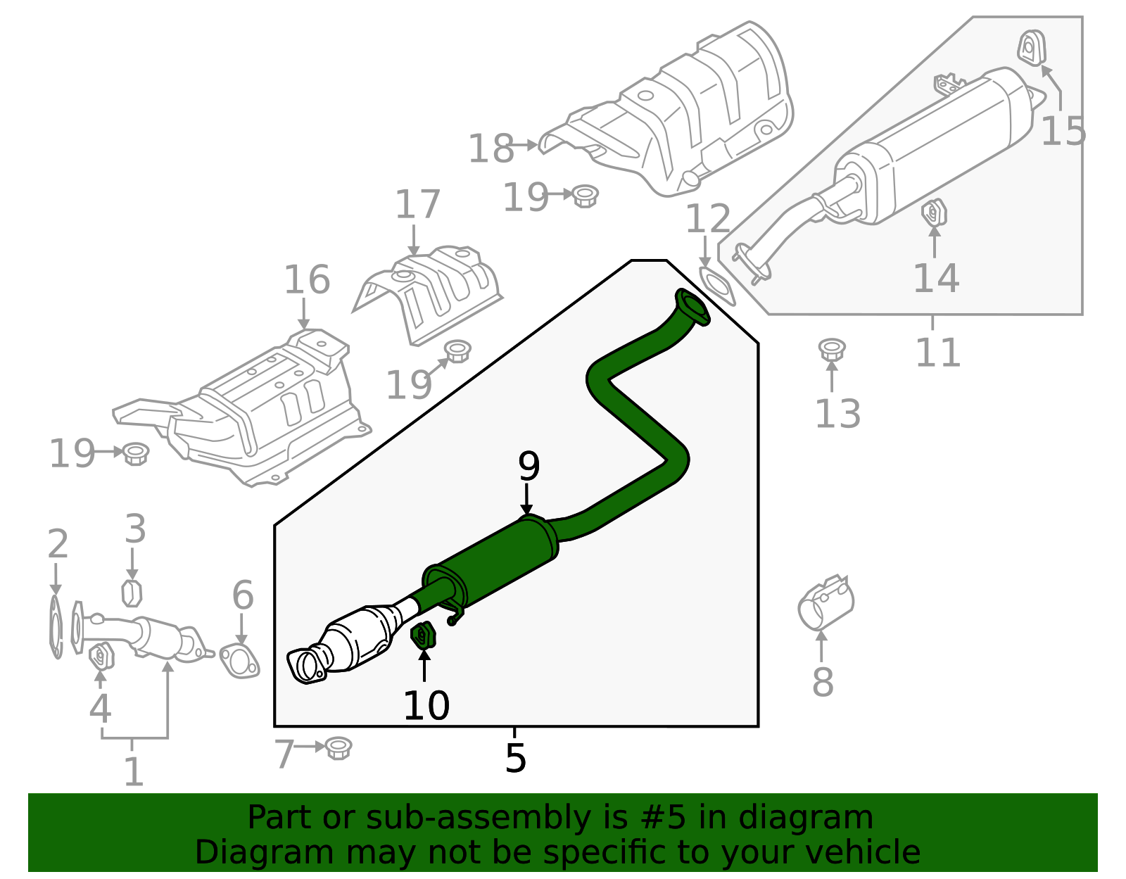 2024-2025 Hyundai Elantra Exhaust Muffler 28650-AA600 | Retail ...