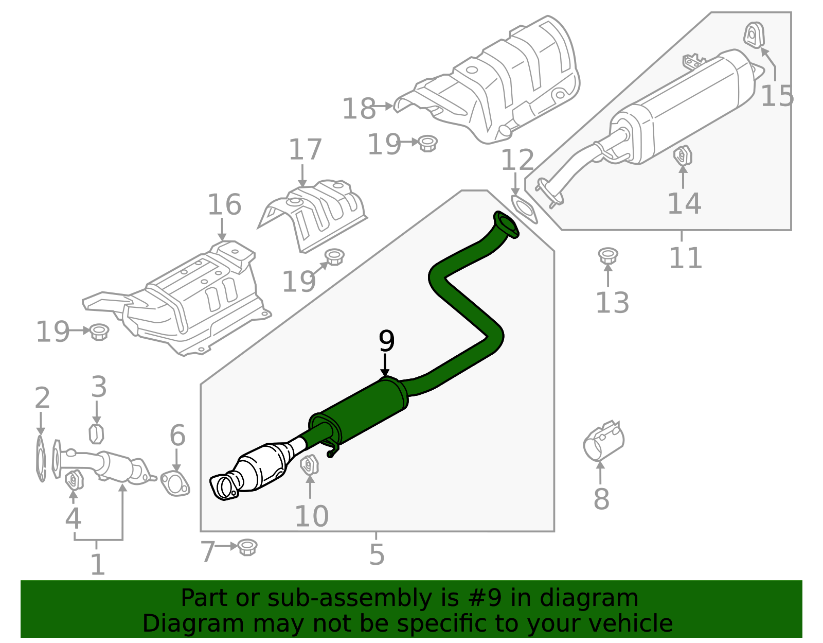 2021-2024 Hyundai Elantra Muffler & Pipe Assembly 28650-AA500 | OEM ...