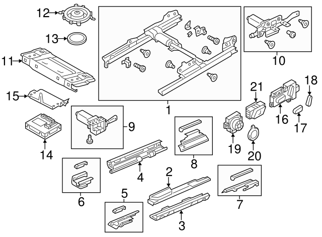 4H0-881-348-A-DC1 - Seat Track Cover 2011-2018 Audi | AutoNationParts.com