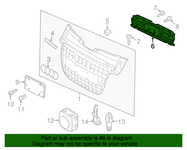 8K0-807-233-G - Backing Plate 2013-2016 Audi | Audi OEM Parts