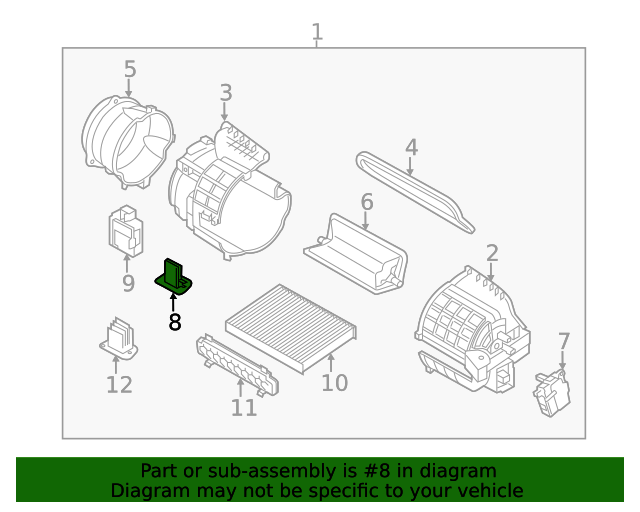 97128-A5000 - Resistor 2014-2019 Kia Soul | Kia.Parts Store