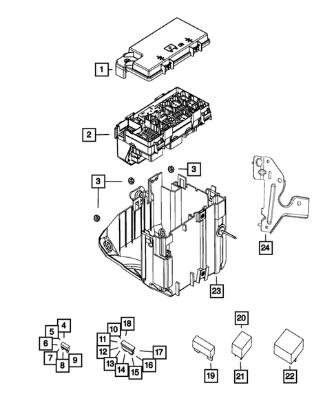 Power Distribution Center, Fuse Block, Junction Block, Relays and Fuses ...
