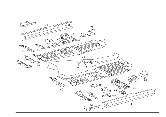 163-610-09-31 - Console 1998-2005 Mercedes-Benz | Mercedes-Benz USA Parts