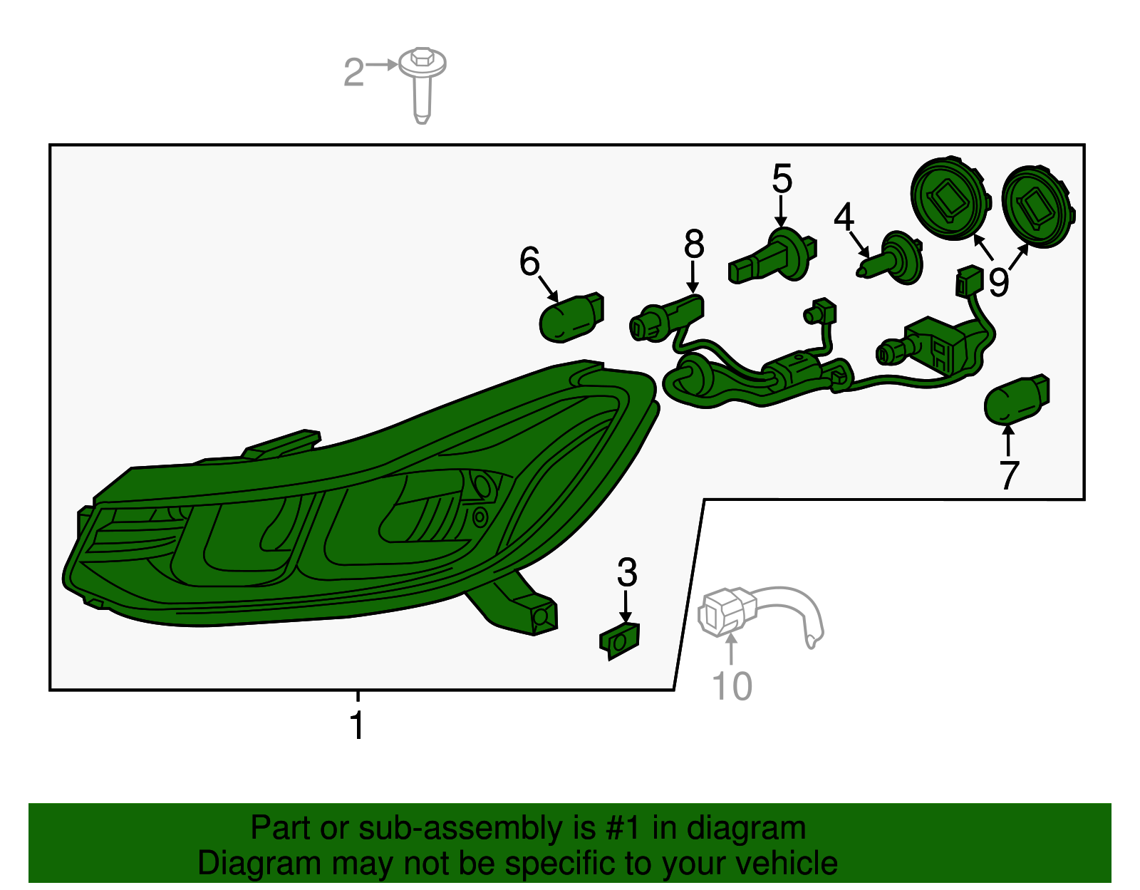 2017-2022 Chevrolet Trax Headlamp 42771351 | OEM Parts Online