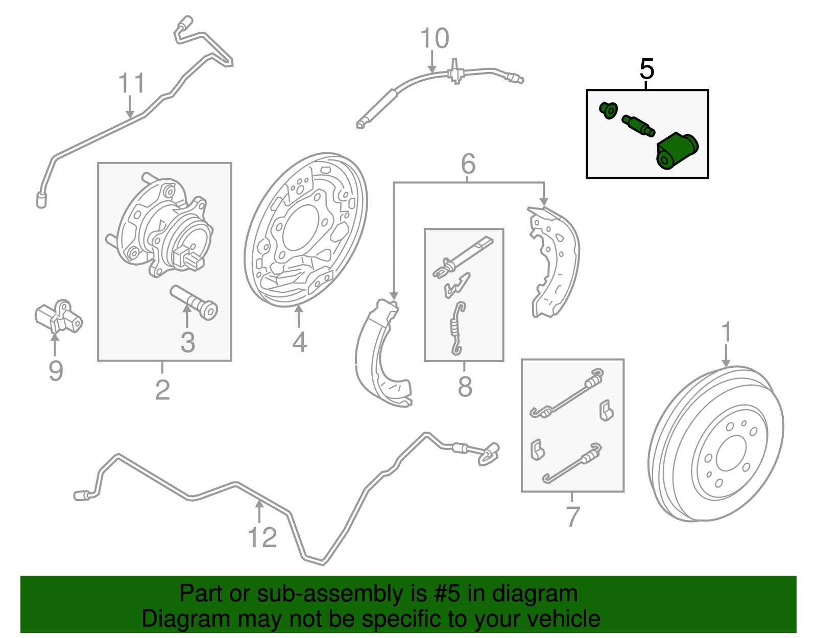 BV6Z-2261-A - Wheel Cylinder 2012-2018 Ford Focus | Big 3 Auto Parts